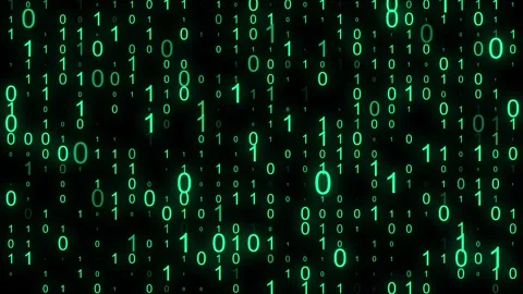 Technology matrix background. Green bina... | Stock Video | Pond5