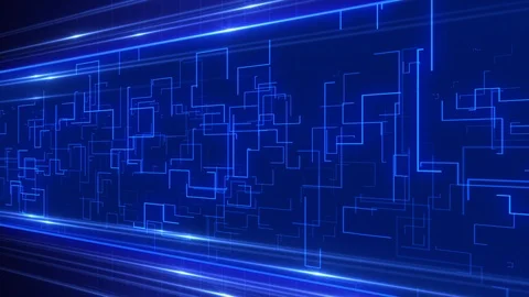technology perspective blue animation ba... | Stock Video | Pond5