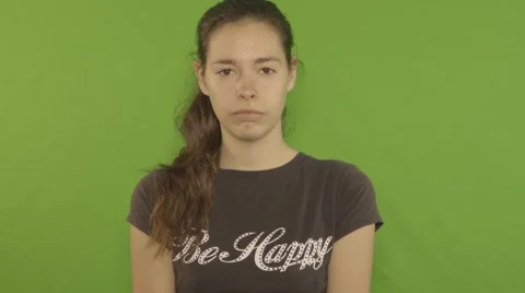 Teen Girl acting angry (HD) | Stock Video | Pond5