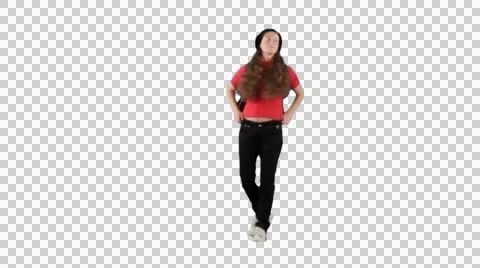 Person Standing Transparent Background Stock Video Footage | Royalty ...