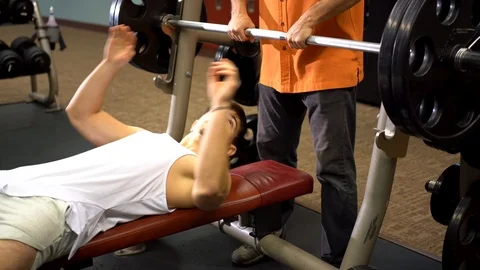 Teen male bodybuilder lying down and pre... | Stock Video | Pond5