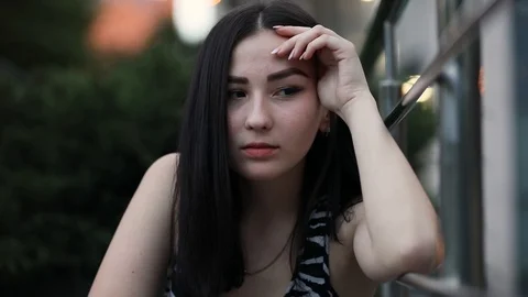 Girl Sad Laugh Stock Footage ~ Royalty Free Stock Videos | Pond5