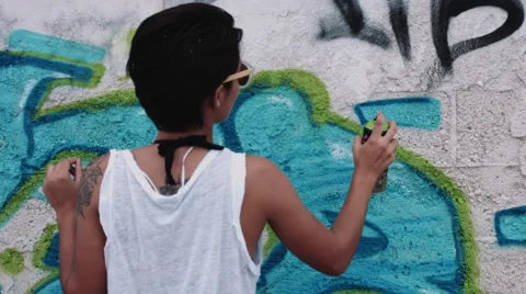 Graffiti Wall 4K Stock Footage ~ Royalty Free Stock Videos | Pond5