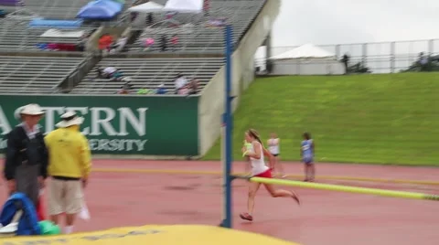 Girls High Jump Stock Video Footage | Royalty Free Girls High Jump ...