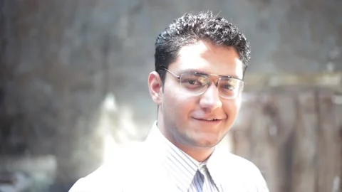 Teenage male model looking back and smil... | Stock Video | Pond5