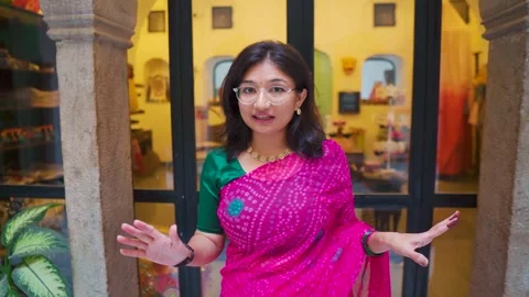 Teenager Indian girl vlogging, speaking ... | Stock Video | Pond5