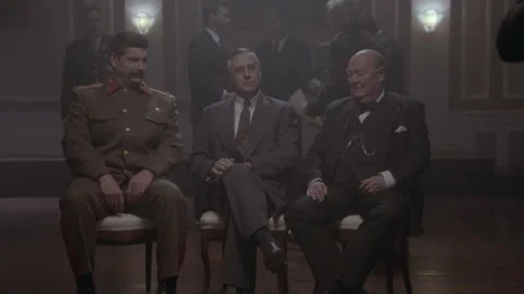 Tehran conference with Churchill, Stalin... | Stock Video | Pond5