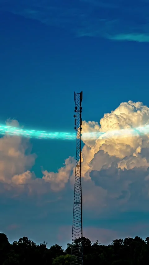 Telecom Tower 3D Stock Footage ~ Royalty Free Stock Videos | Pond5