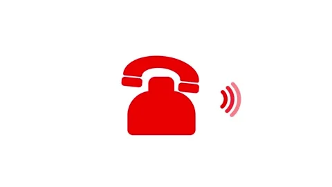 A telephone icon incoming call animation... | Stock Video | Pond5
