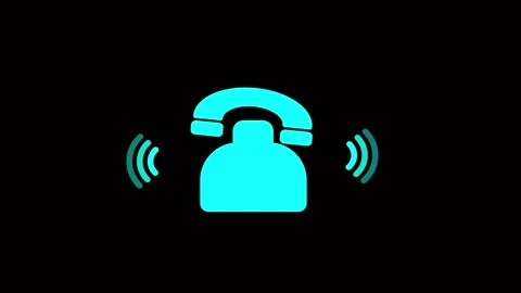 A telephone icon incoming call animation... | Stock Video | Pond5