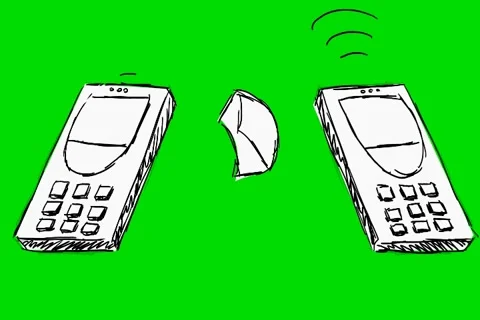 Telephone Texting Message - Animation - ... | Stock Video | Pond5