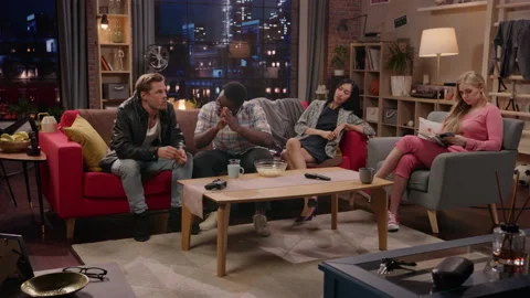 Television Sitcom Show Sketch About Frie... | Stock Video | Pond5