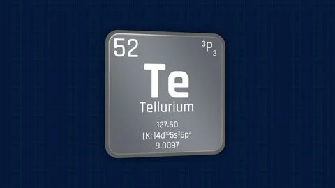 Tellurium or Te Element Periodic Table A... | Stock Video | Pond5
