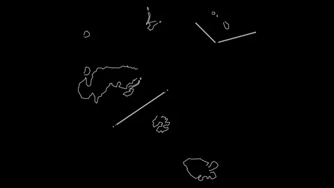 Temotu province map of Solomon Islands o... | Stock Video | Pond5