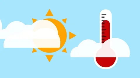 Temperature Falling with Transparent Bac... | Stock Video | Pond5