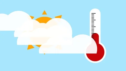 Temperature Rising with Transparent Back... | Stock Video | Pond5