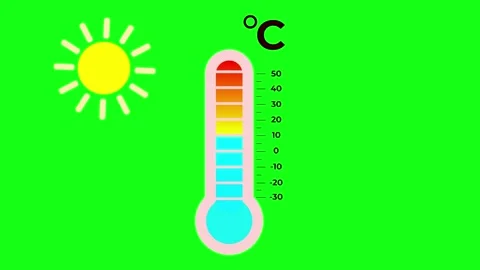 temperature thermometer icon animation o... | Stock Video | Pond5