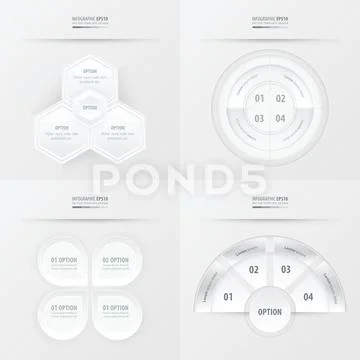 Template design 4 item white color: Royalty Free #73062534