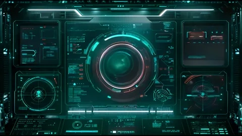 The template includes a PNG Alpha. HUD i... | Stock Video | Pond5