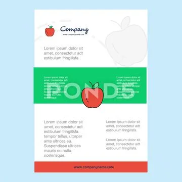 Template layout for Apple comany profile ,annual report, presentations ...