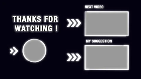 template outro end screen video for yout... | Stock Video | Pond5