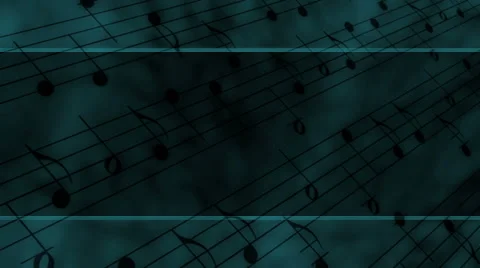 Template Style Music Notes Loop | Stock Video | Pond5