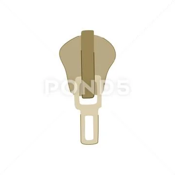 Template zipper puller cartoon vector illustration: Royalty Free #260550078
