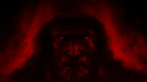 Temple of darkness in horror genre. Scar... | Stock Video | Pond5