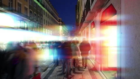 Temporal blur and light effect over the ... | Stock Video | Pond5