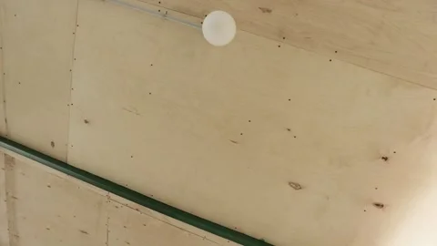 Temporary construction timber roof | Stock Video | Pond5