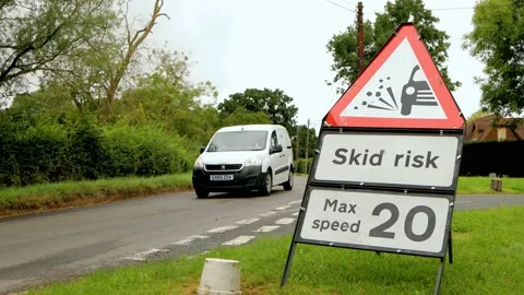 Car Skid Sign Stock Video Footage | Royalty Free Car Skid Sign Videos ...