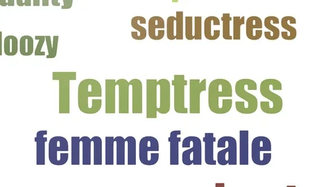 Temptress Wordcloud Animated Isolated On... | Stock Video | Pond5
