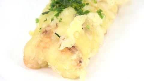 Tempura Chikuwa Japanese traditional foo... | Stock Video | Pond5
