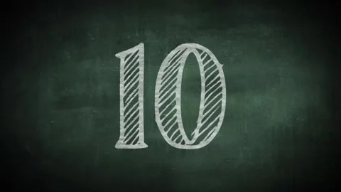 Ten counting number animation on a white... | Stock Video | Pond5