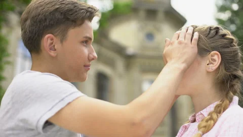 Girl and Boy Touching Each Other Stock Videos – Royalty-Free HD & 4K Videos | Pond5