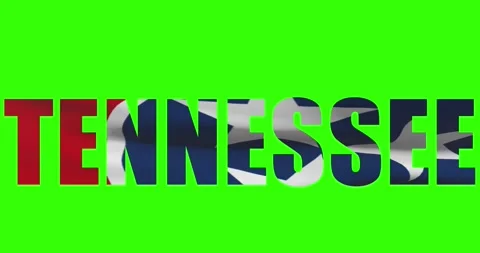 Tennessee state name on green screen ani... | Stock Video | Pond5