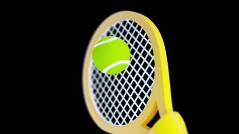 tennis background animation. tennis rack... | Stock Video | Pond5
