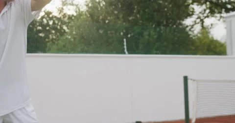 Tennis players playing a point | Stock Video | Pond5