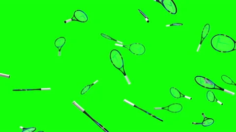 tennis racket green screen loop animatio... | Stock Video | Pond5