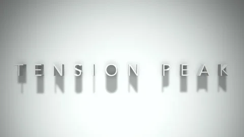 tension peak 3D title animation white te... | Stock Video | Pond5