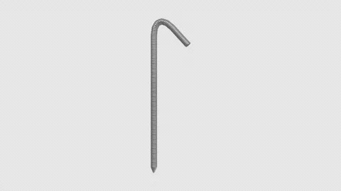 Tent Stake Rotating on a Transparent Bac... | Stock Video | Pond5