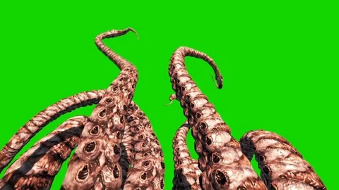 Tentacles Monster Octopus Green Screen 3... | Stock Video | Pond5