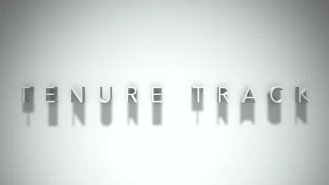 tenure track 3D title animation white te... | Stock Video | Pond5