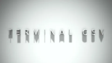 terminal csv 3D title animation white te... | Stock Video | Pond5