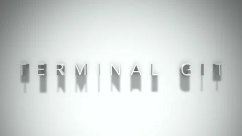 terminal git 3D title animation white te... | Stock Video | Pond5