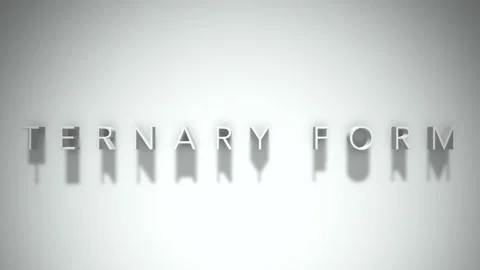 ternary form 3D title animation white te... | Stock Video | Pond5