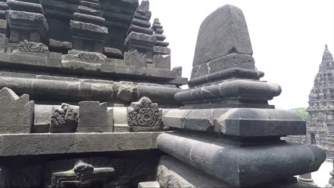 Terrace of Shiva Temple, Prambanan, Java... | Stock Video | Pond5