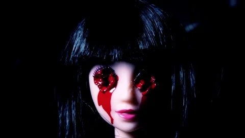 A terrifying doll with no eyes (its sock... | Stock Video | Pond5