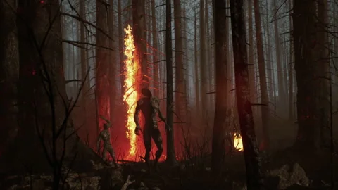 Terrifying zombie death and fall in batt... | Stock Video | Pond5