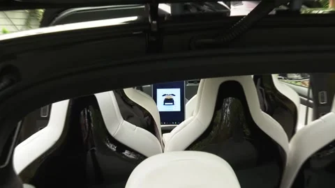 Tesla Fleet Sightseeing Also Uses Solar ... | Stock Video | Pond5